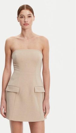 Bardot Bardot Coctailkleid 59806DB Beige Regular Fit
