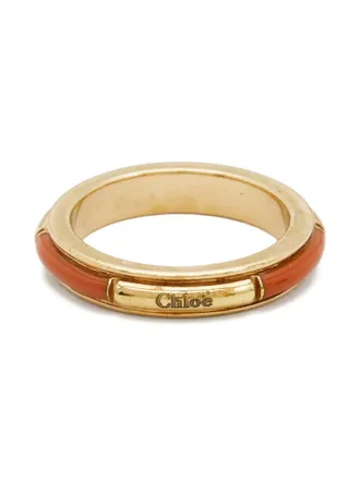 Chlo&eacute; Ring aus Emaille - Gelb
