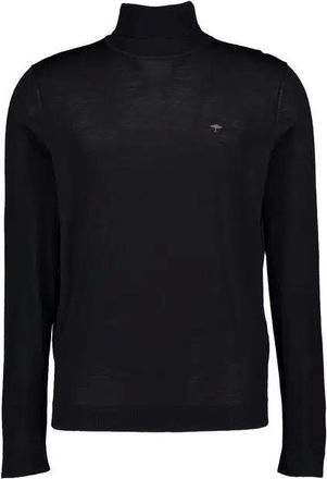 Fynch-Hatton Fynch-Hatton Herren Pullover schwarz Wolle unifarben
