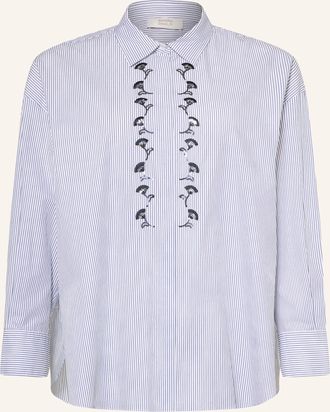 Marina Rinaldi Marina Rinaldi Hemdbluse Mrsbalta Mit Pailletten Und Schmucksteinen blau