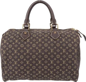 Louis Vuitton Crossbody Bags - Louis Vuitton Mini Lin Monogram Speedy 30 Handbag - Gr. unisize - in Braun - für Damen