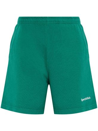 Sporty & Rich short &agrave; logo - Vert