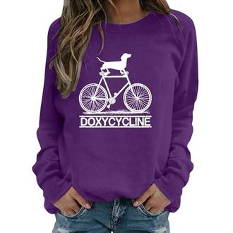 Generic Sweatshirts pour femmes UK Sweat &agrave; imprim&eacute; graphique Royaume-Uni Haut surdimensionn&eacute; Col rond Manches longues Automne Hiver D&eacute;contract&eacute; Confortable Au