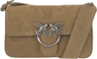 Pinko Pinko, Femme, Sacs, Brun, Taille: ONE Size Love Bag One Sac Souple en Daim