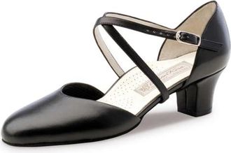 Werner Kern Chaussures de Danse Debby - Cuir Noir - 4,5 cm [UK 7]