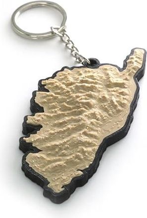 Generico Porte-clés topographique en 3d de lîle de Corse