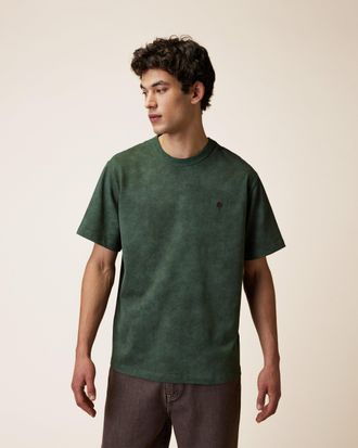 Faguo T-shirt large vert fonc&eacute;