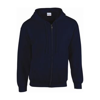 Gildan Heavy Blend&acirc; Full Zip Hooded Sweatshirt Sweatshirt Navy Blue, 4XL Unisex Erwachsene, Marineblau, 4XL
