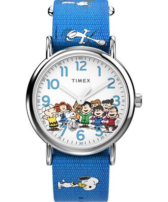 Timex Weekender X Peanuts Gangs All Here Unisex Blaue Uhr TW2W19400