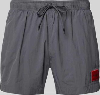 HUGO BOSS Badeshorts mit Label Patch Modell DOMINICA