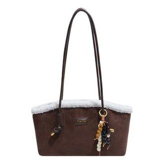 Generic Sac &agrave; bandouli&egrave;re en daim synth&eacute;tique pour femme, grande capacit&eacute;, tendance, sac &agrave; main &agrave; longue poign&eacute;e, sac fourre-tout polyvalent, sac &agrave; main pour 