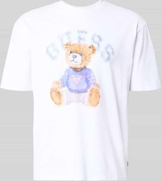 Guess T-Shirt mit Motiv-Print und Rundhalsausschnitt