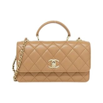 Chanel Pre-owned Handtasche- Umh&auml;ngetasche - - Pre-owned - Damen - Beige - ONE SIZE