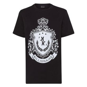 Billionaire Boys Club Homme, Tops, Noir, Taille: XS T-Shirt Col Rond Blason