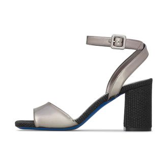 Loriblu Femme, Chaussures, Gris, Taille: 41 EU Sandales &agrave; Bride Cheville et Large Bande Avant