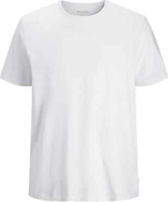 Jack & Jones Jack & Jones Jjeorganic T-Shirt Basique &agrave; col Rond pour Homme, Blanc /, 6XL Grande Taille