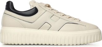 Hogan Homme, Chaussures, Beige, Taille: 40 1/2 EU H-Stripes Baskets