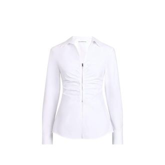 Alexander Wang Chemise cintr&eacute;e zipp&eacute;e &agrave; fronces