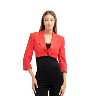 Patrizia Pepe Femme, Vestes, Rouge, Taille: 42 FR Blazers