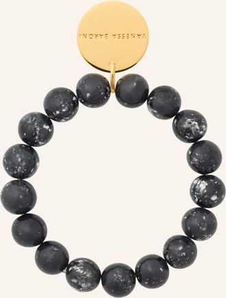 Vanessa Baroni Vanessa Baroni Armb&auml;nder Mini Beads Flex Black Marble By Glambou gold