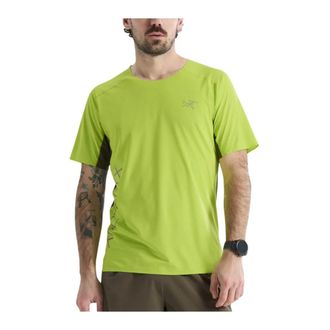 Arc'teryx Norvan Downword Logo T-Shirt - - Sport - Herren - Gr&uuml;n - L