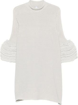 CFCL Ruffled Bell-sleeve Mini Dress