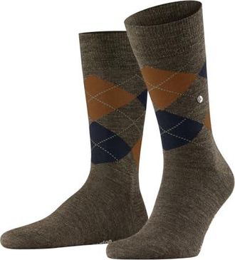 Burlington Edinburgh Melange M So laine fantaisie 1 paire, Chaussettes Homme, Vert Evergreen 7460, 40-46