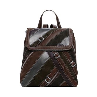 Desigual Femme, Sacs, Brun, Taille: ONE Size Sac &agrave; Dos Femme Marron Chic Mini