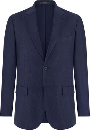 Boggi Milano Homme, Vestes, Bleu, Taille: M Veste Micro Textur&eacute;e