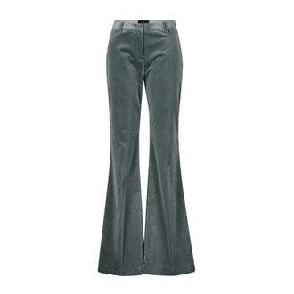Etro Velvet Flare Pants - - Trousers - Damen - Gr&uuml;n - M