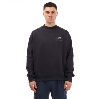 New Balance Sweatshirt f&uuml;r Herren, Rundhalsausschnitt, Sweatshirt-Stoff (Marine)