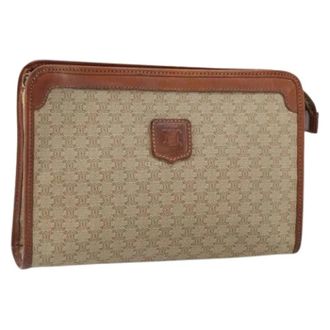Celine Pochette en plastique doccasion - Femme - Pre-owned - Beige - Taille: ONE Size