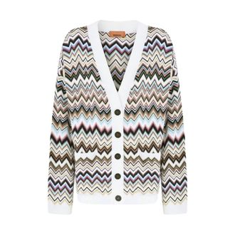 Missoni Oversized Zickzack-Strickjacke - - Knitwear - Damen - Mehrfarbig - S