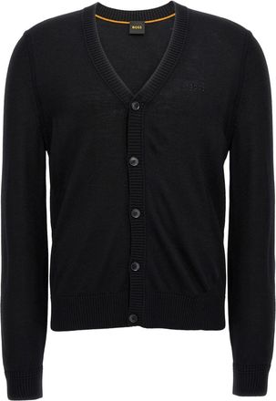 BOSS cardigan Avac - Noir