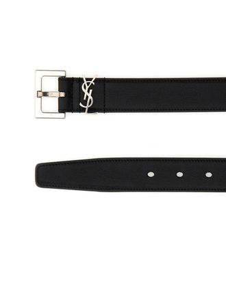 Saint Laurent Cassandre Belt - Black