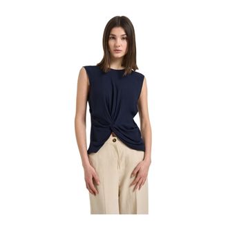 Liviana Conti Femme, Blouses et Chemises, Bleu, Taille: 40 FR Aglaia Blouse