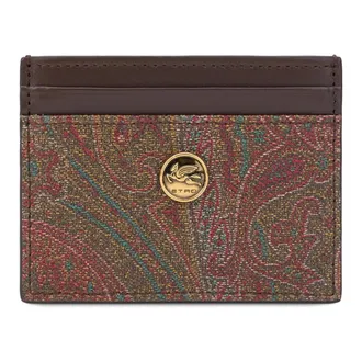 Etro Femme, Accessoires, Brun, Taille: ONE Size Porte-cartes Paisley