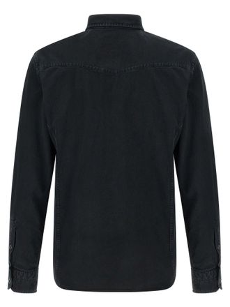Tom Ford Textured Cotton Western Shirt - Black