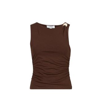 Topshop Top sans manches cintr&eacute; uni
