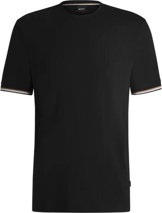 HUGO BOSS Homme, Tops, Noir, Taille: 2XL Thompson 04 Cotton Jersey T-Shirt