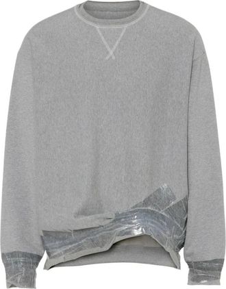Maison Margiela Homme, Sweatshirts et sweats &agrave; capuche, Gris, Taille: L Crew Neck SweaT-shirt