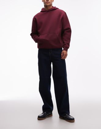 Dickies Weite, schmal zulaufende Worker-Jeans in blauer Rinse-Waschung