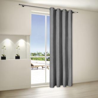 Happy Home &Ouml;senschal Claudius Blickdicht B/H: 140 x 235 cm (grau)