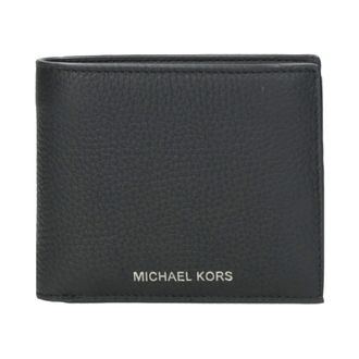 Michael Kors Schwarzes Genarbtes Leder Buchbrieftasche - - Accessories - Herren - Schwarzk - ONE SIZE