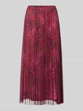 Rich & Royal Midirock mit Plisseefalten im Allover-Look