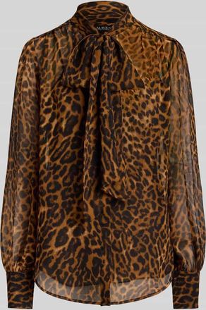 Lauren Ralph Lauren Loose Fit Langarmbluse mit Allover-Leo-Print
