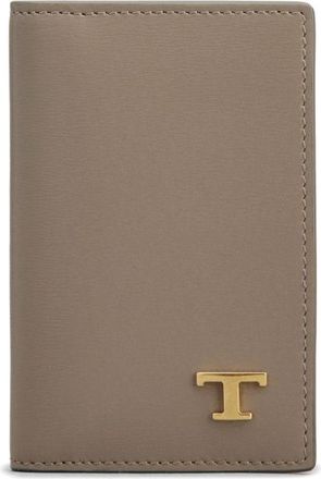 Tod's porte-cartes en cuir - Gris
