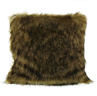 Gözze Wohnkissenhülle, Kunstfell in edler Pelzoptik, Design Zobel, 50 x 50 cm - Braun