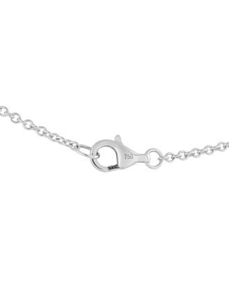 Luxury Bazaar collier en or blanc 18ct à diamants Station - Argent