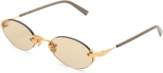 Gast unisex, Accessoires, Jaune, Taille: 51 MM Quantum Rimless Lunettes de soleil